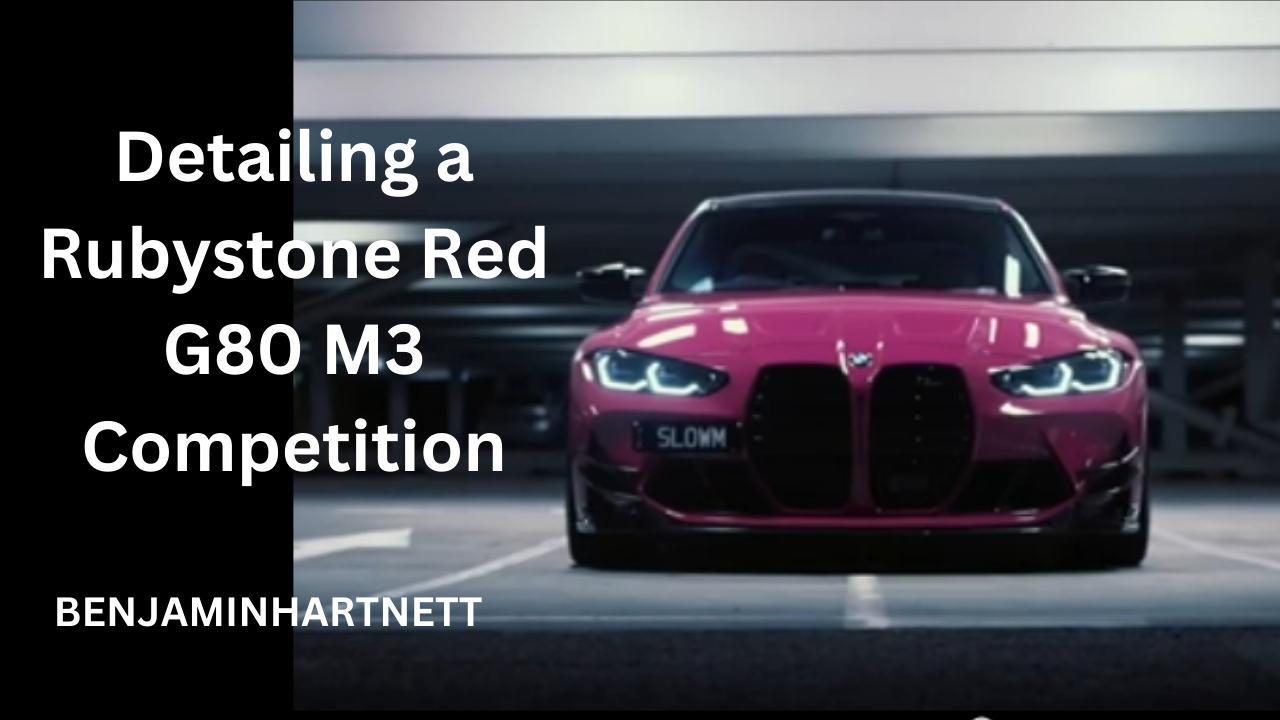 Detailing a Rubystone Red BMW G80 M3 Competition [4K]