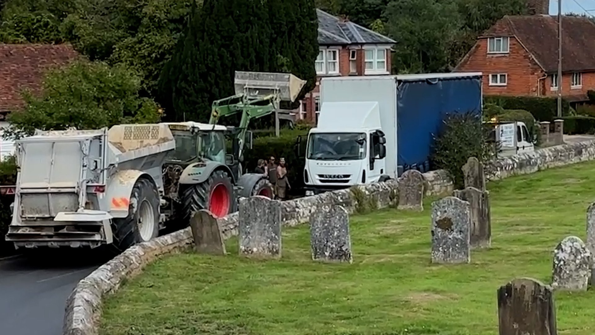 Fed up locals in pretty village say HGVs are causing havoc and damaging ...