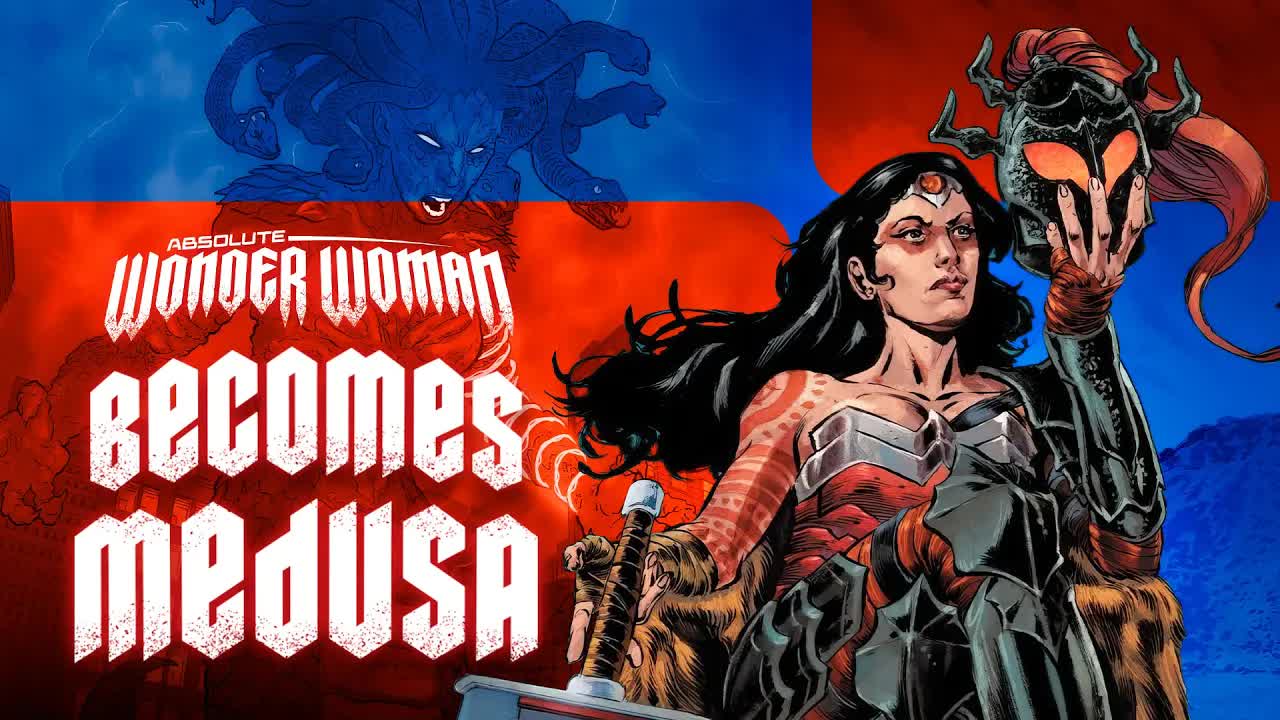 Absolute Wonder Woman transforms into Medusa
