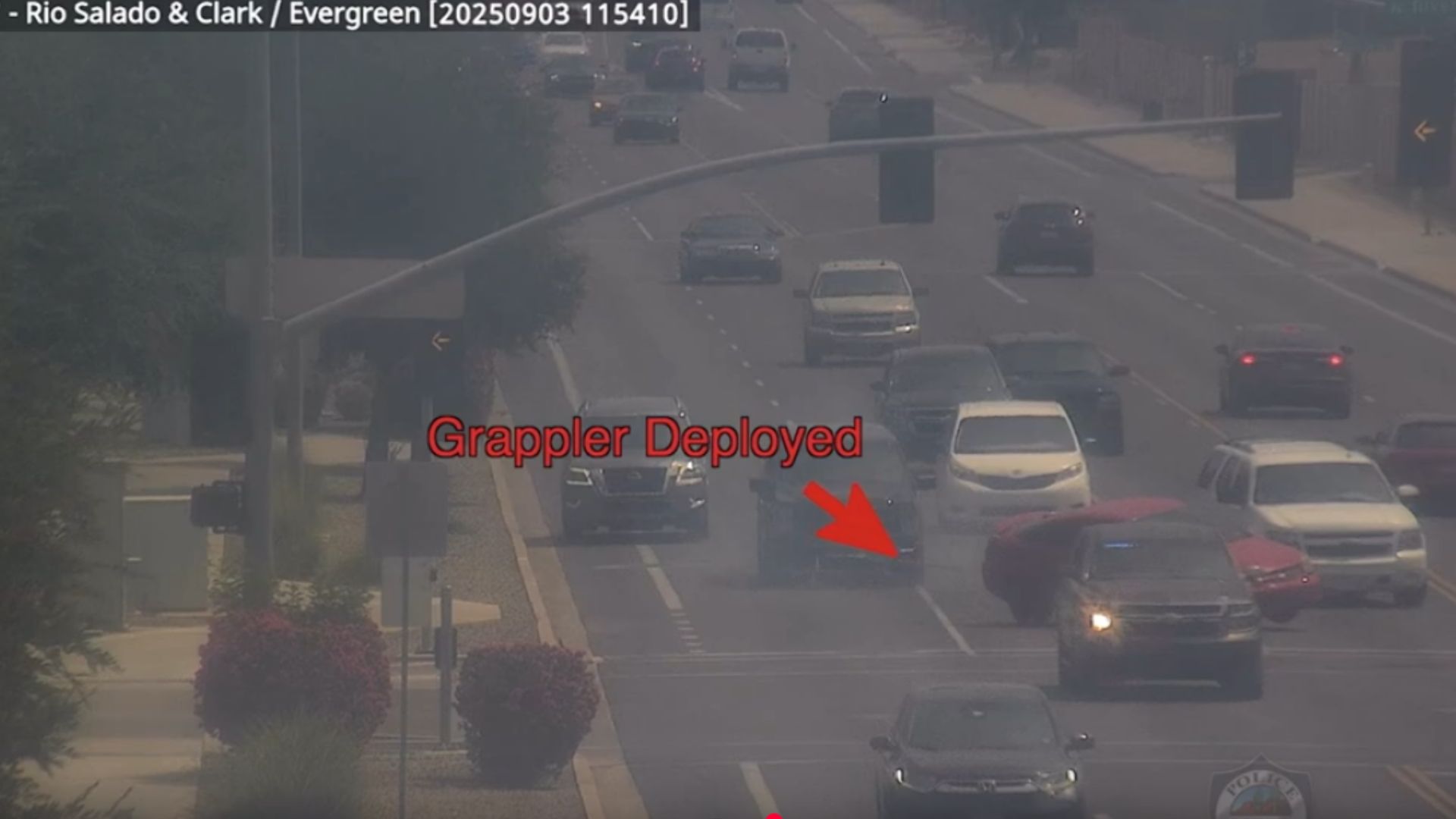 Video: Police Use Grappler Sneak Attack To Catch A Stolen Car