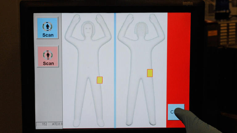What TSA's Airport Security Body Scanners Actually See When They Scan You