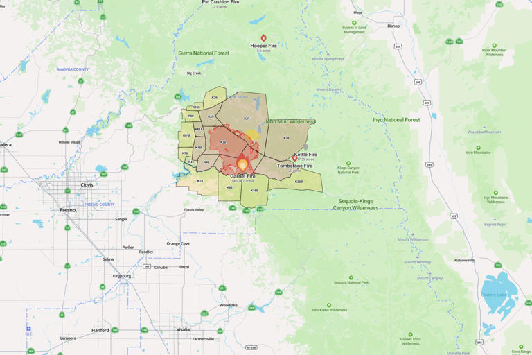 California wildfire map, update as blaze rips through homes
