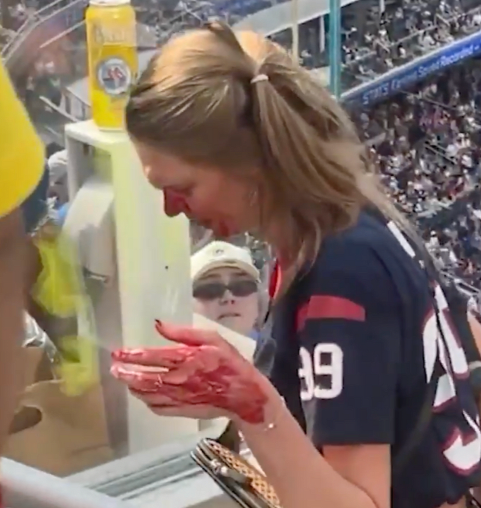 NFL fan left covered in blood after fight at Houston Texans and Los ...