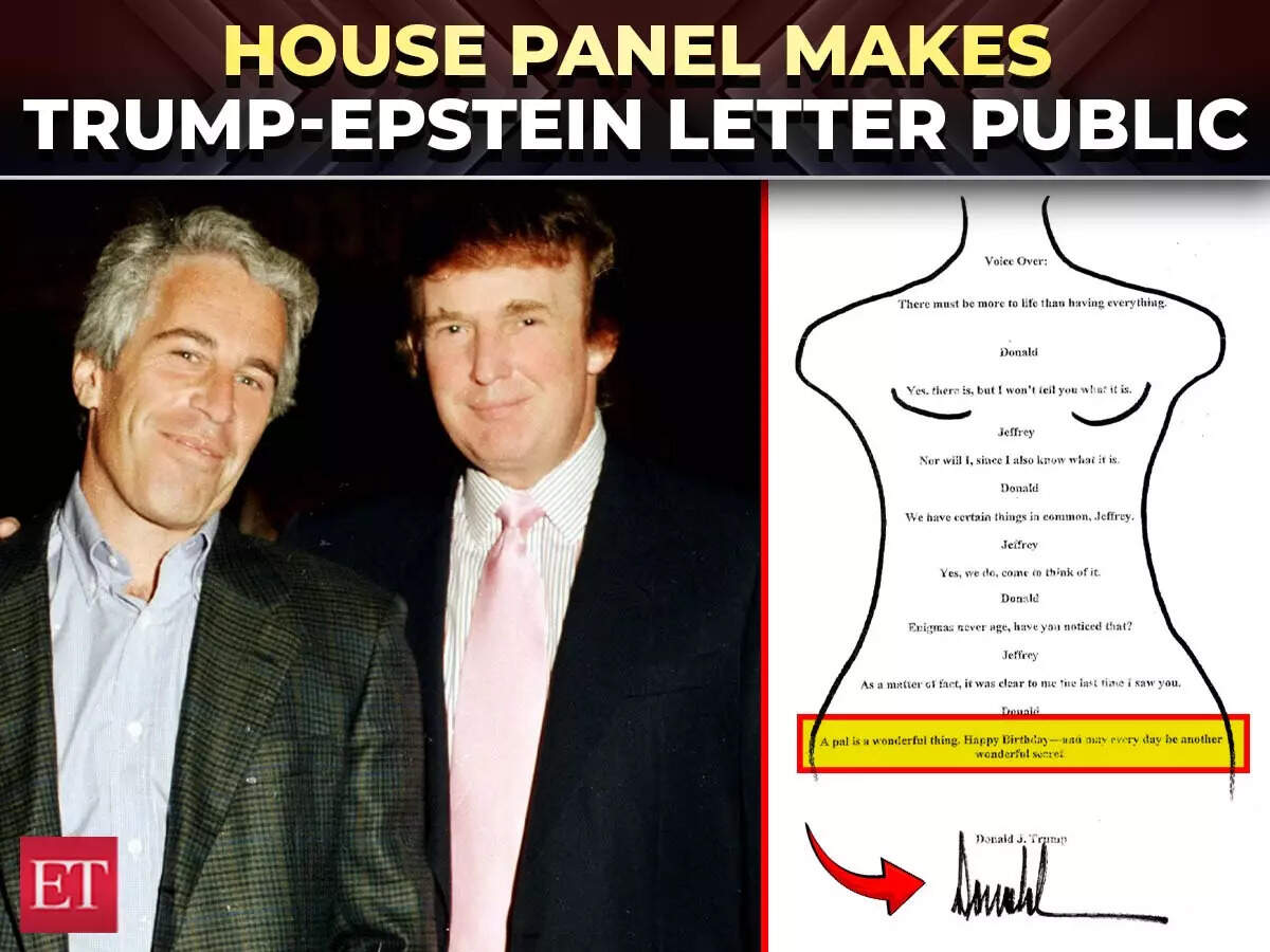 House committee releases Epstein ‘birthday letter’ allegedly from Trump ...