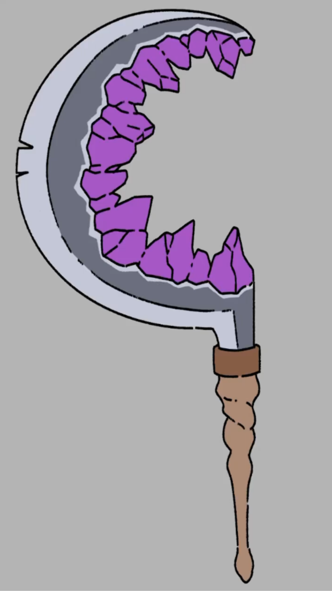 Shimmering Power Unleashed – Amethyst Sickle Speedpaint
