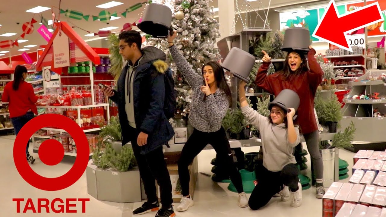 Lighthearted bucket challenge with a gymnast twist