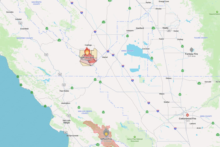 California wildfire map, update as blaze rips through homes