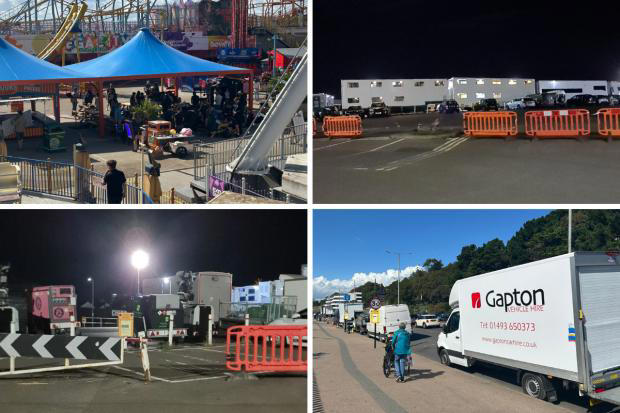 Photos show filming underway at Southend seafront attraction