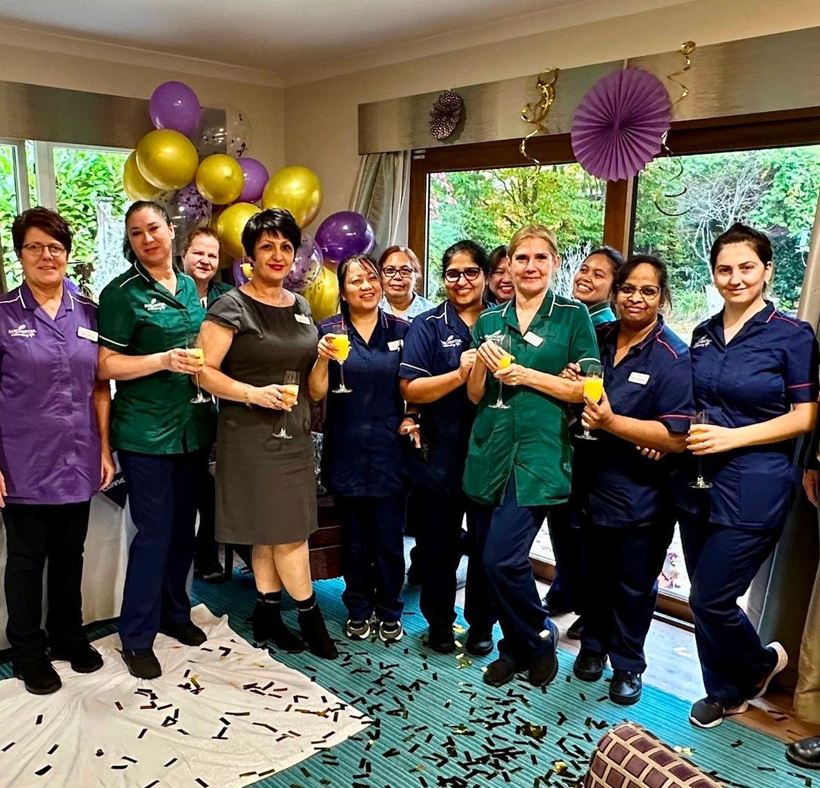 Rugby care home celebrates reviews achievement