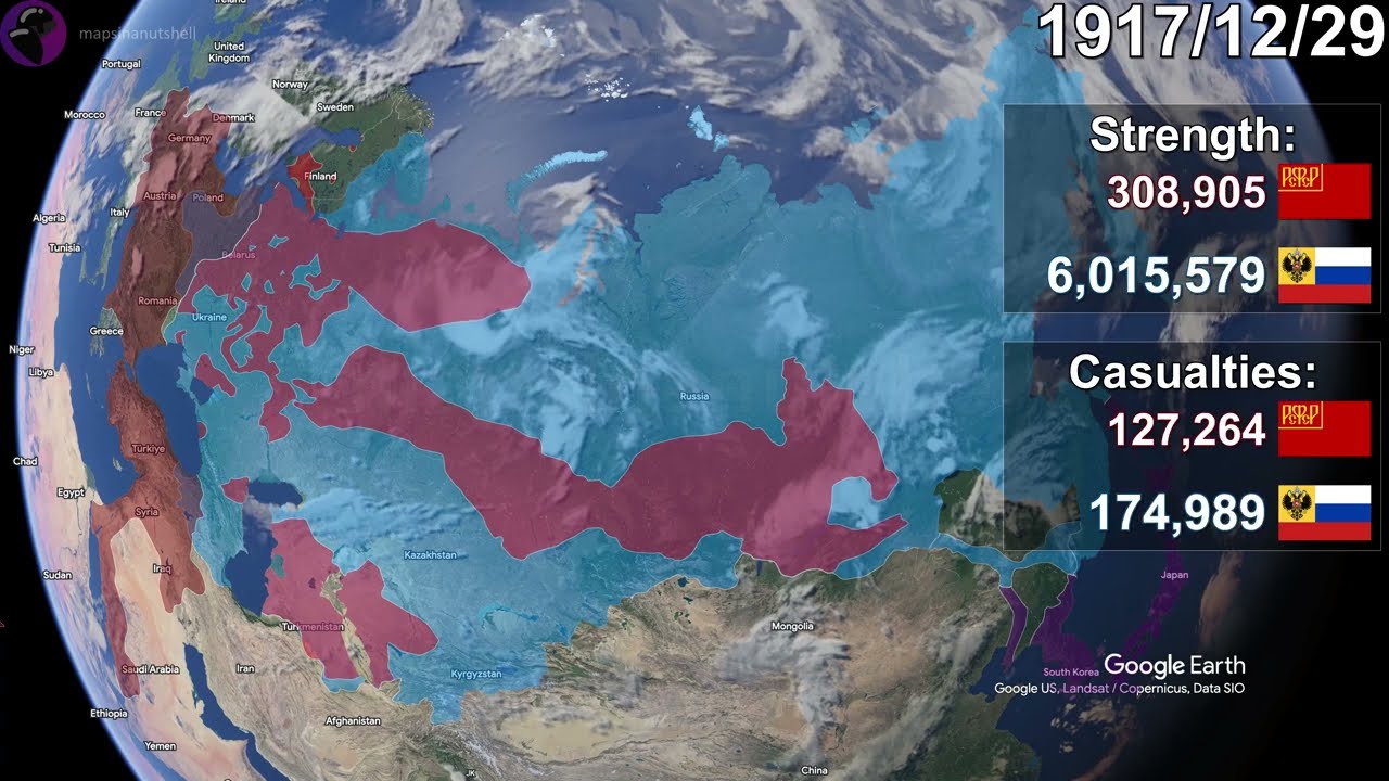 Russian Civil War Mapped