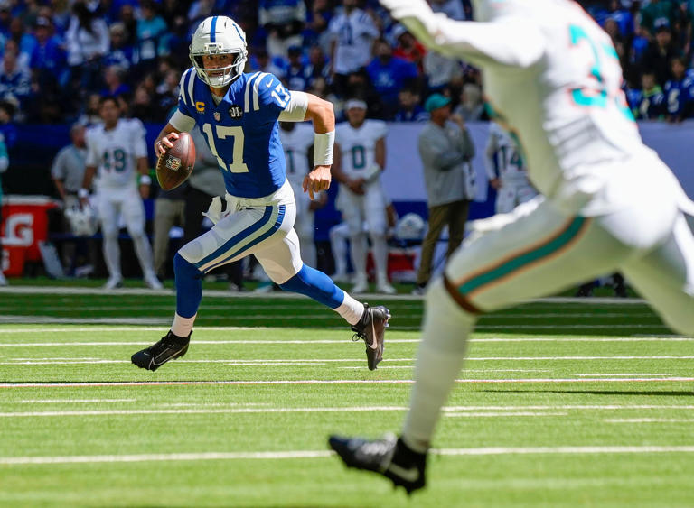 How good was Colts' QB Daniel Jones vs. Dolphins? Numbers showcase ...