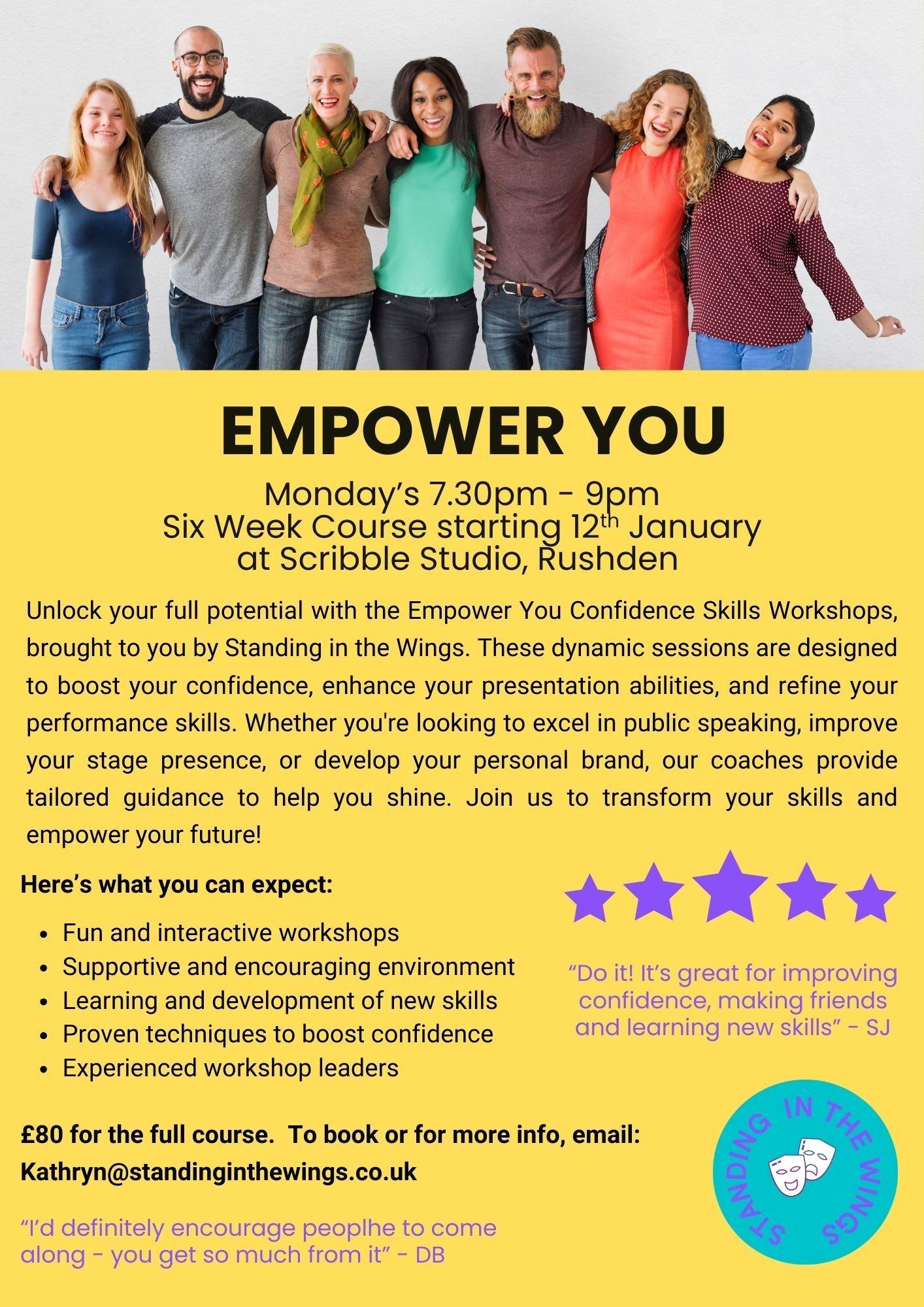 Confidence-building workshops coming to Rushden: Empower You at ...
