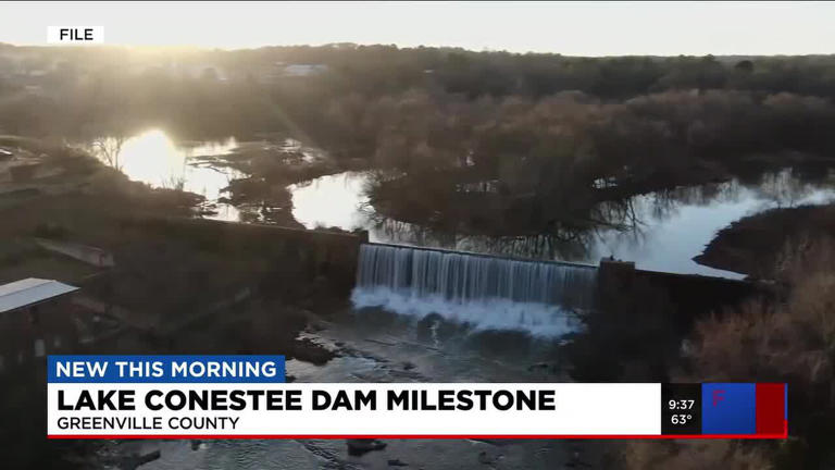 Lake Conestee dam restoration project hits historic milestone
