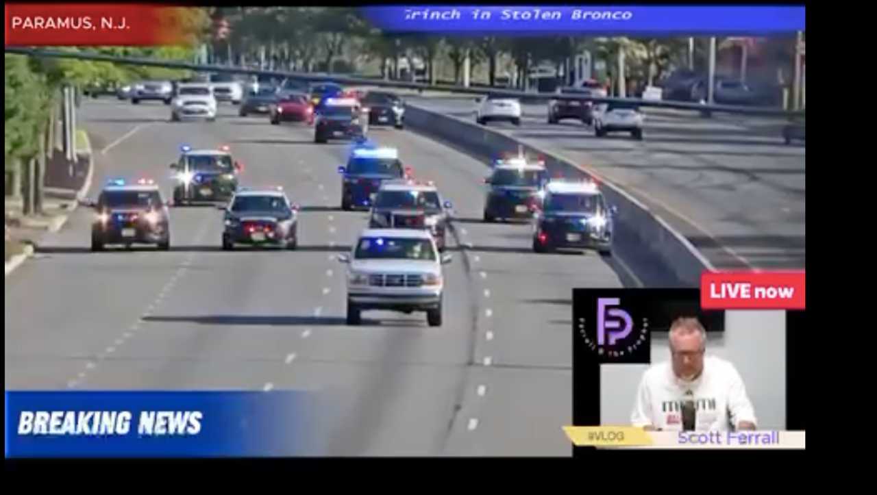 Paramus PD Recreates OJ Chase On Route 17 For Ford Bronco Contest