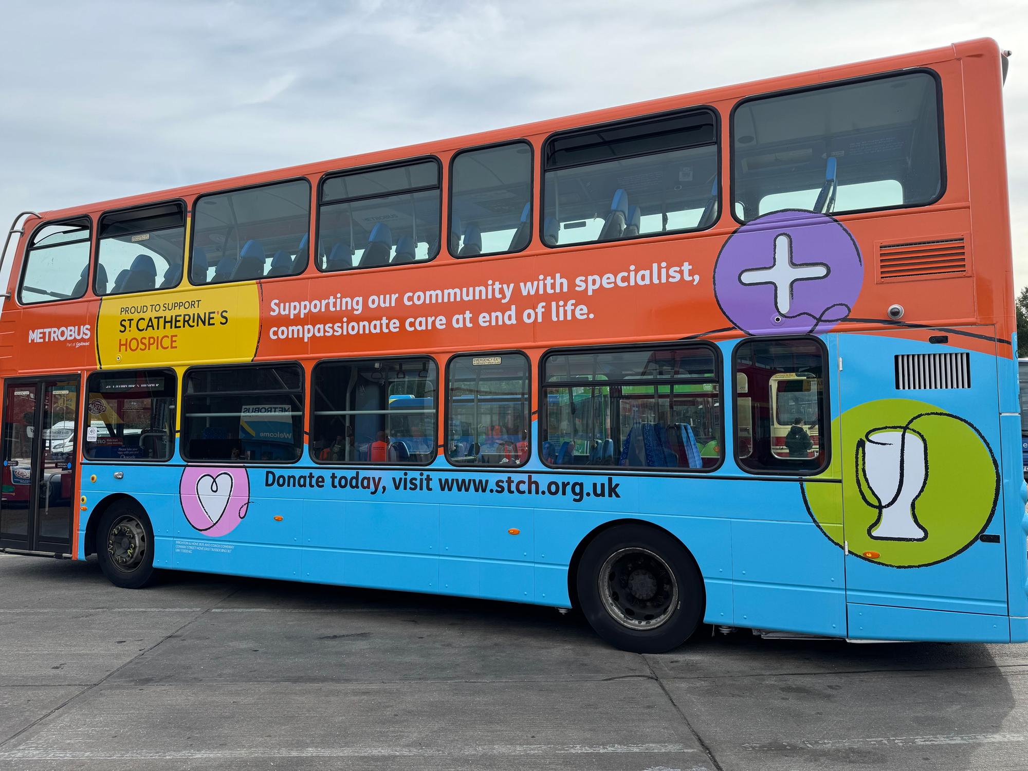 Metrobus double-decker for St Catherine’s Hospice