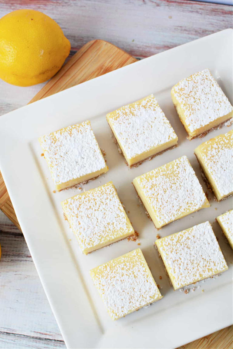 Brighten Your Day With Lemon Bars with Graham Cracker Crust