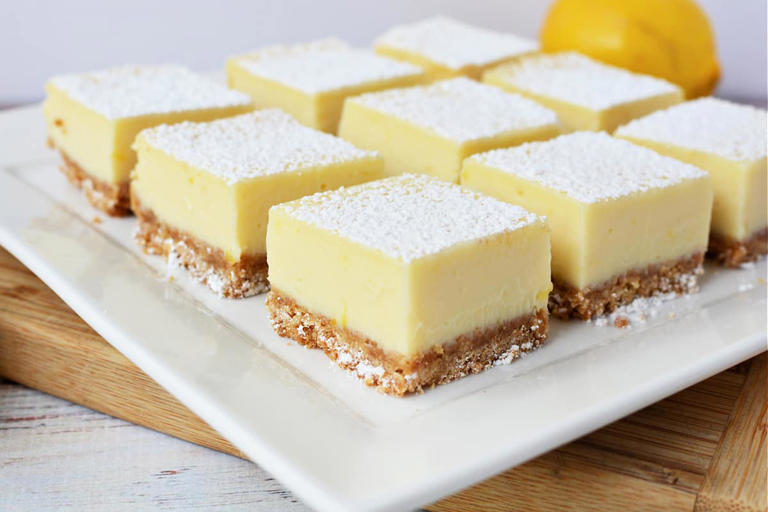 Brighten Your Day With Lemon Bars with Graham Cracker Crust