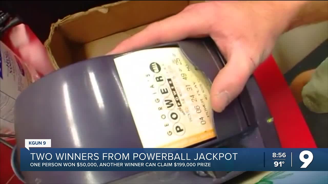 Two winning lottery tickets, one for Powerball, sold in Tucson