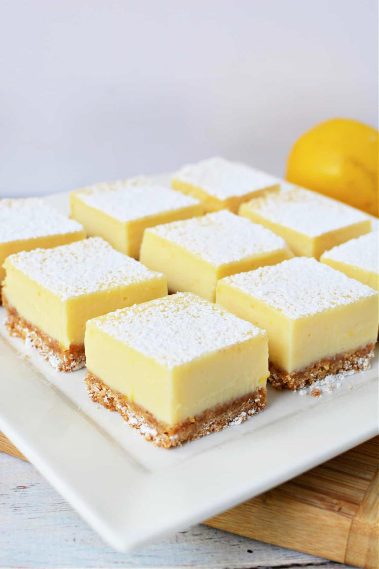 Brighten Your Day With Lemon Bars with Graham Cracker Crust