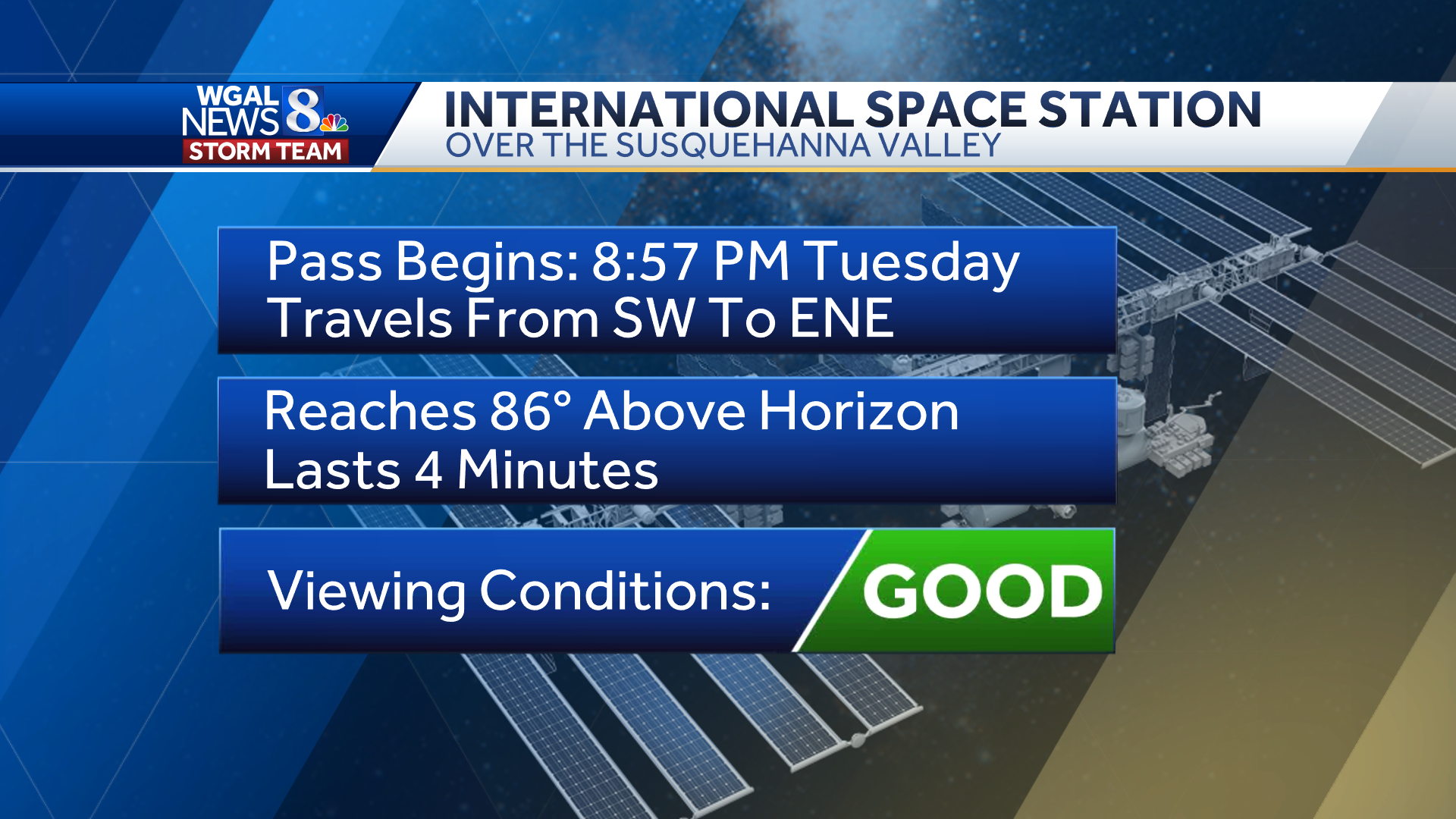 FLYOVER TONIGHT | Largest human-made object in orbit will be visible