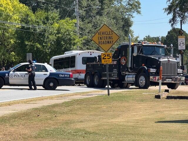 Metra bus crashes near Columbus Botanical Gardens