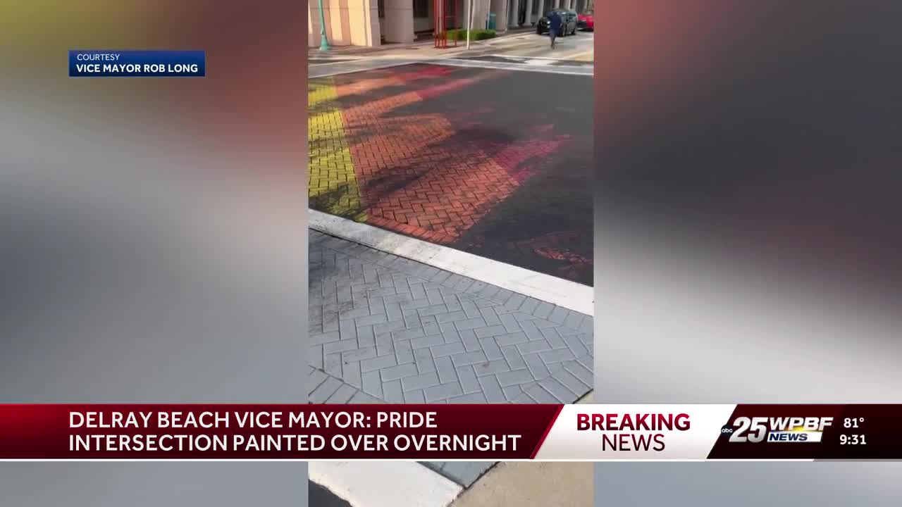 FDOT removes paint at Delray Beach pride intersection