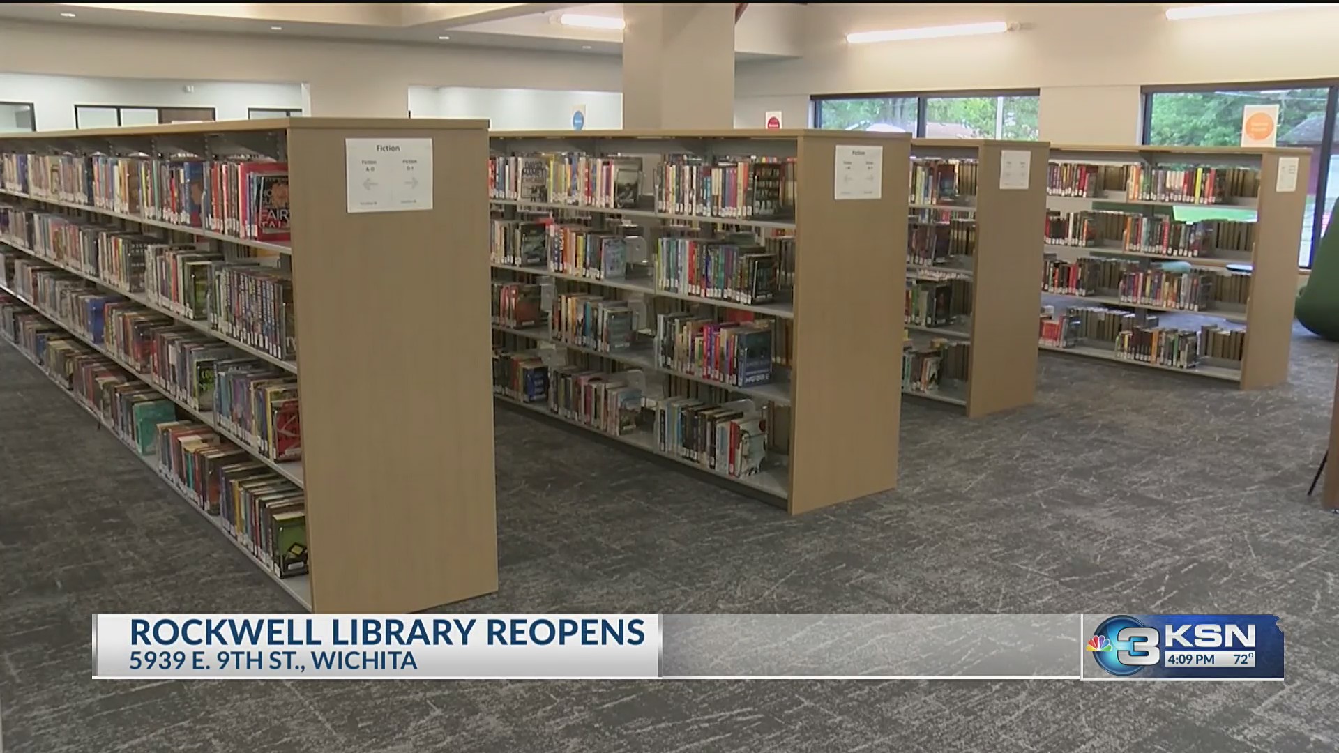 Wichita's remodeled Rockwell Branch Library reopens