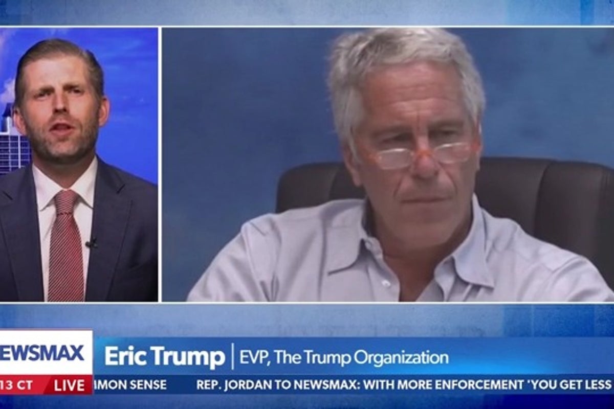 Eric Trump tosses out hilarious defense of Epstein birthday drawing ...