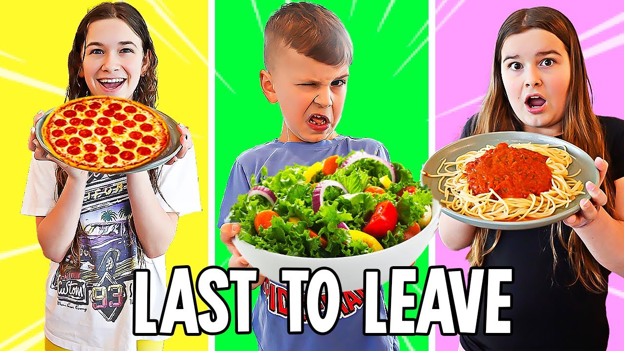 Last to leave and eat challenge with a twist! | JKREW