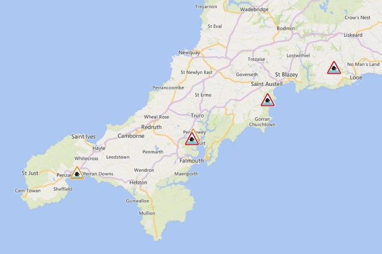 Red flood warnings in Cornwall as locals urged to 'act now'