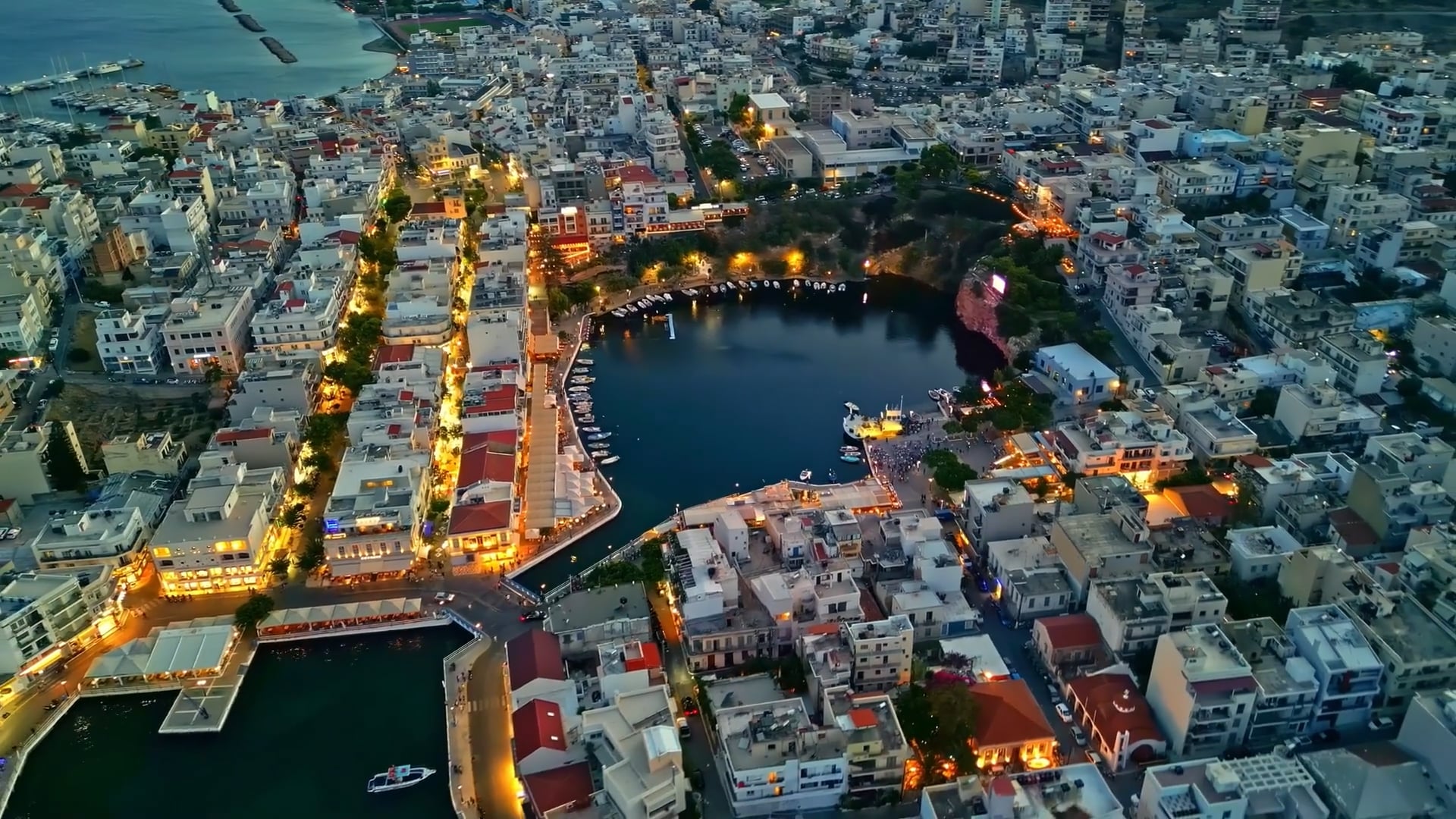 Drone Discovers Agios Nikolaos, Crete