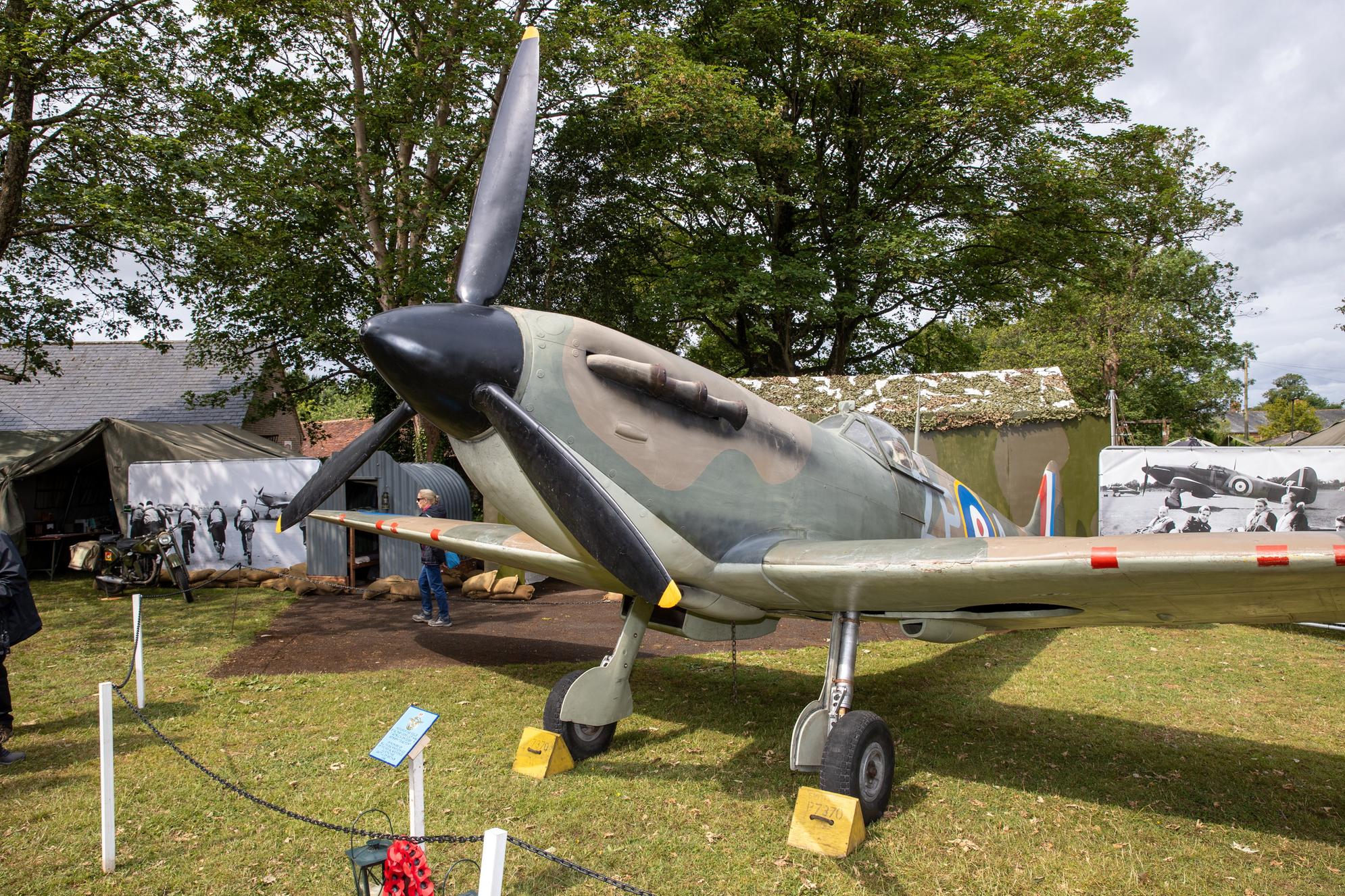 Timings of historic air displays of Spitfires, a Hurricane and a Buchon ...