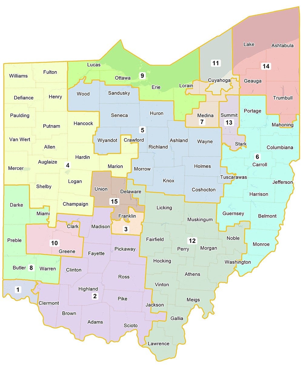 Ohio Democrats unveil new congressional map as debate over ...