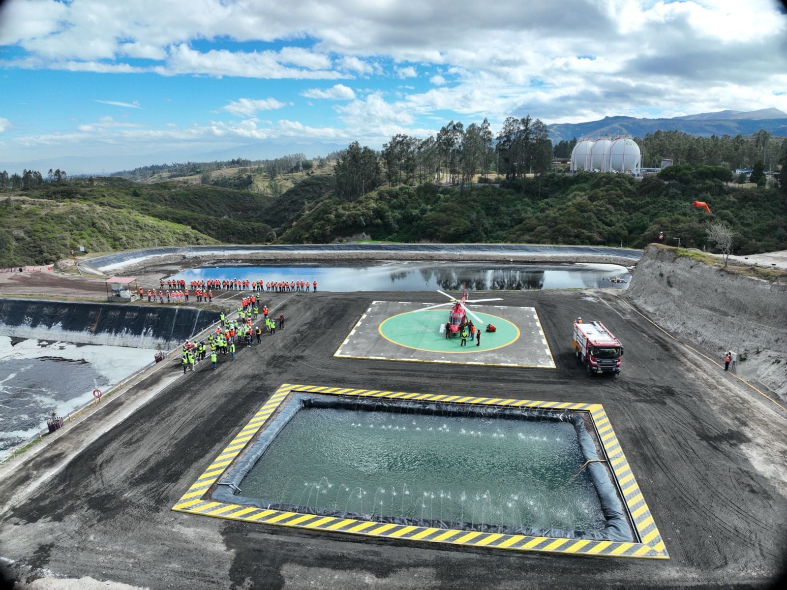 Quito estrena helibase en el “El Inga”