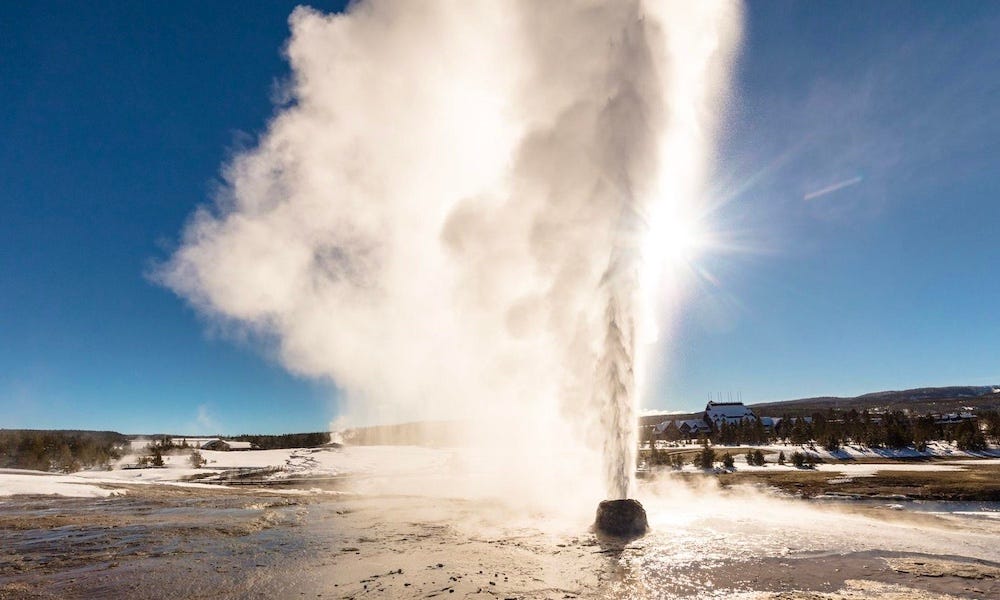 View towering Yellowstone geyser's 'little indicator' before eruption