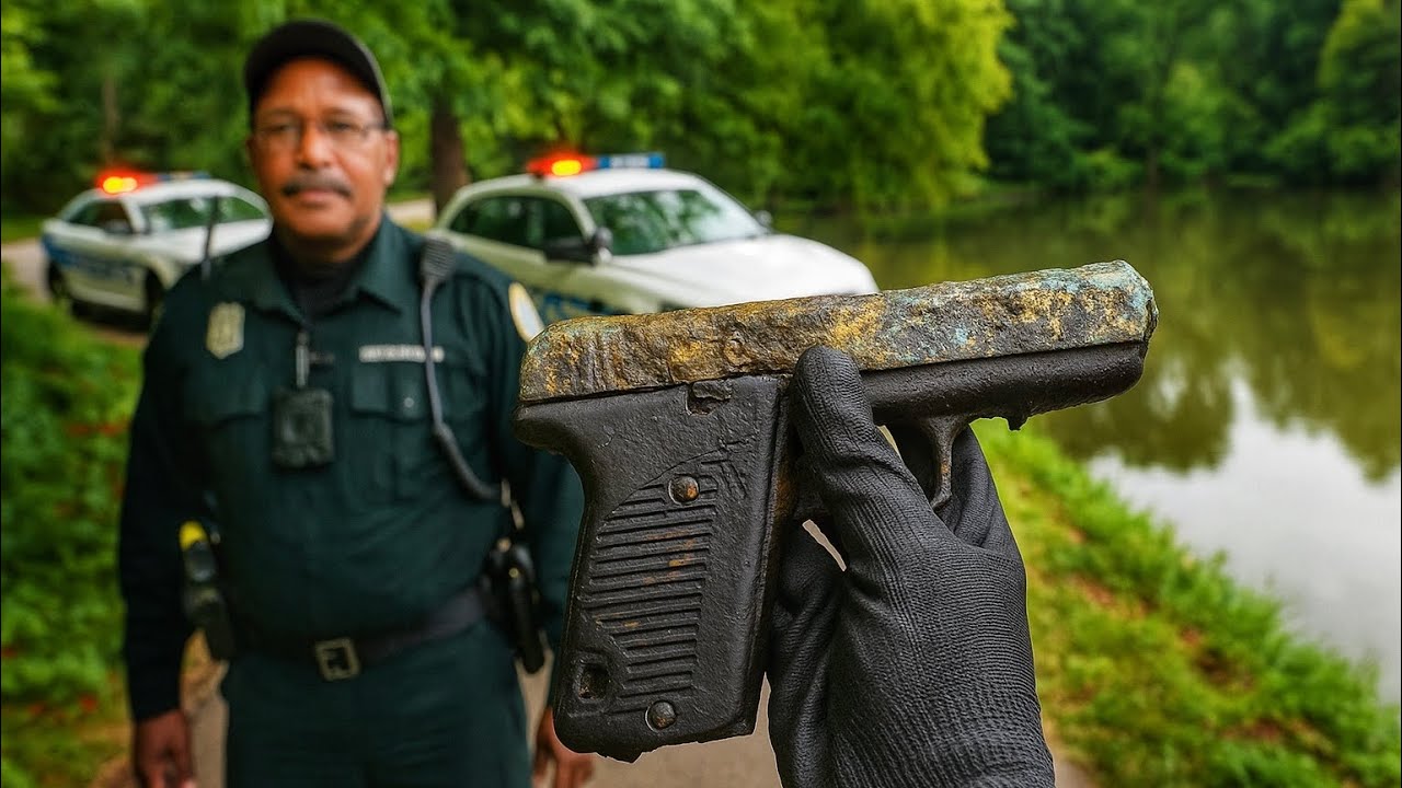 This magnet fishing find turned into a crime scene!
