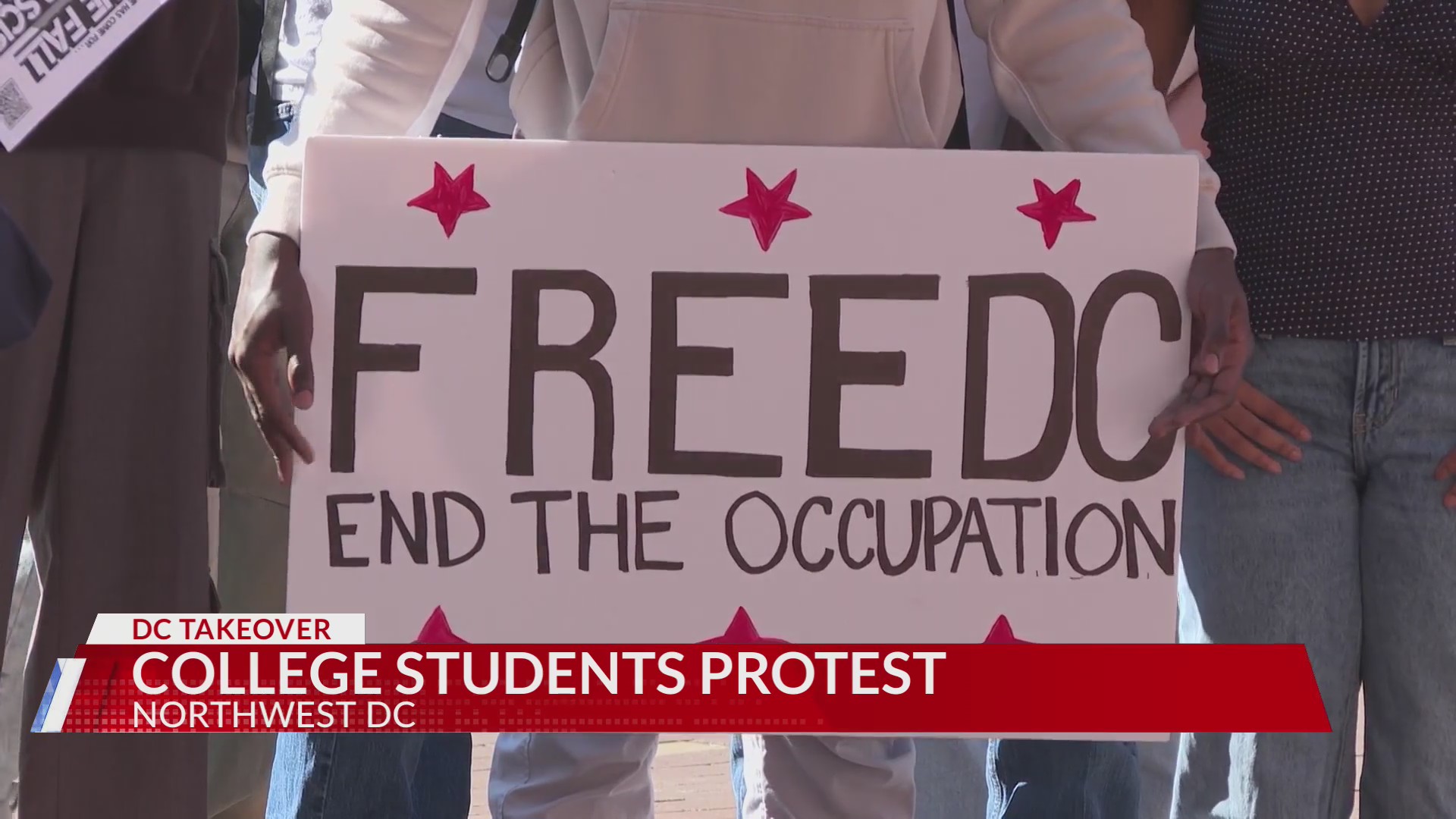 DC college students protest Trump administration's deployment of ...