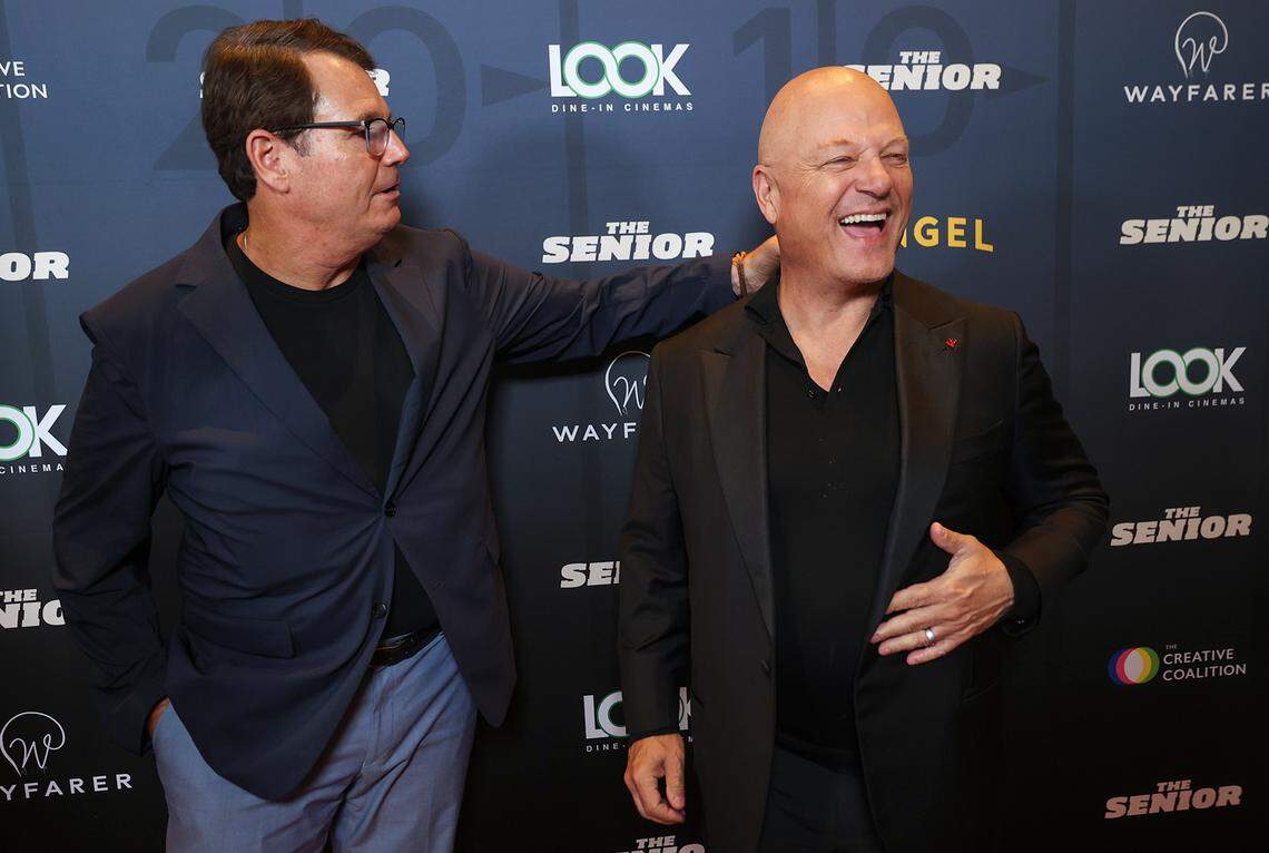 Michael Chiklis, Mike Flynt discuss playing football at 59 in ‘The Senior'