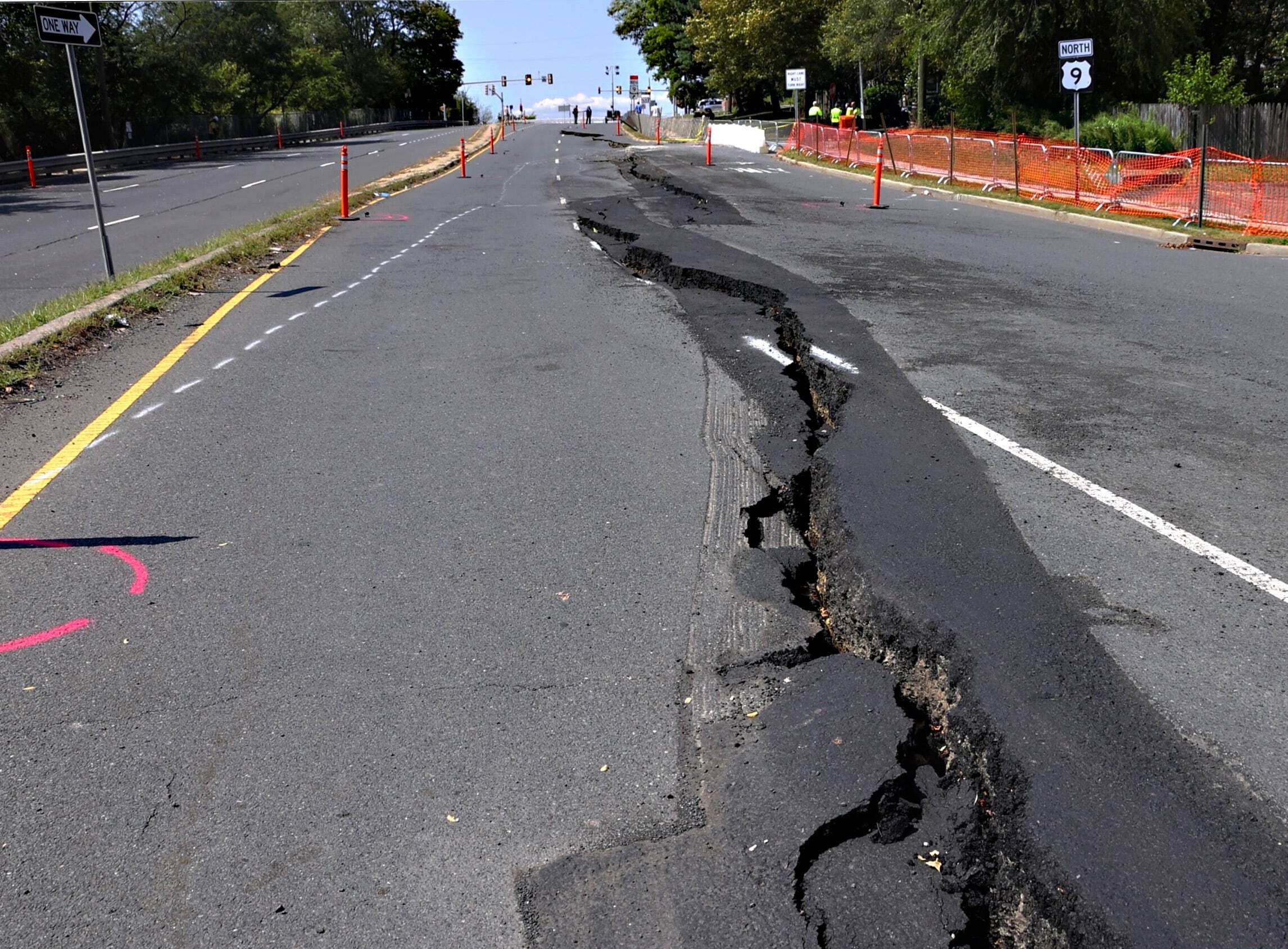 Massive, mysterious crack in N.J. road forces evacuations, extensive ...