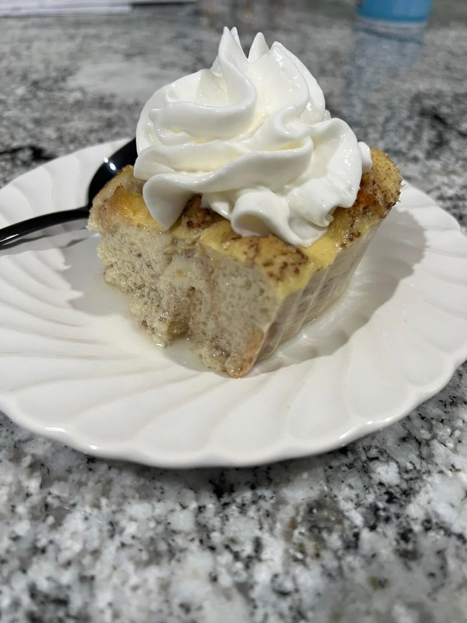 skinny bread pudding