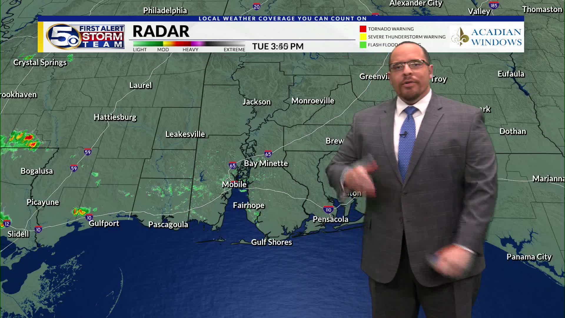 Tuesday Evening Weather Forecast