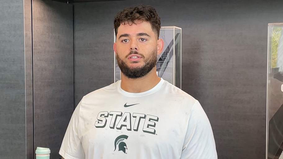 WATCH: MSU's Caleb Carter Talks about the O-Line Rotation