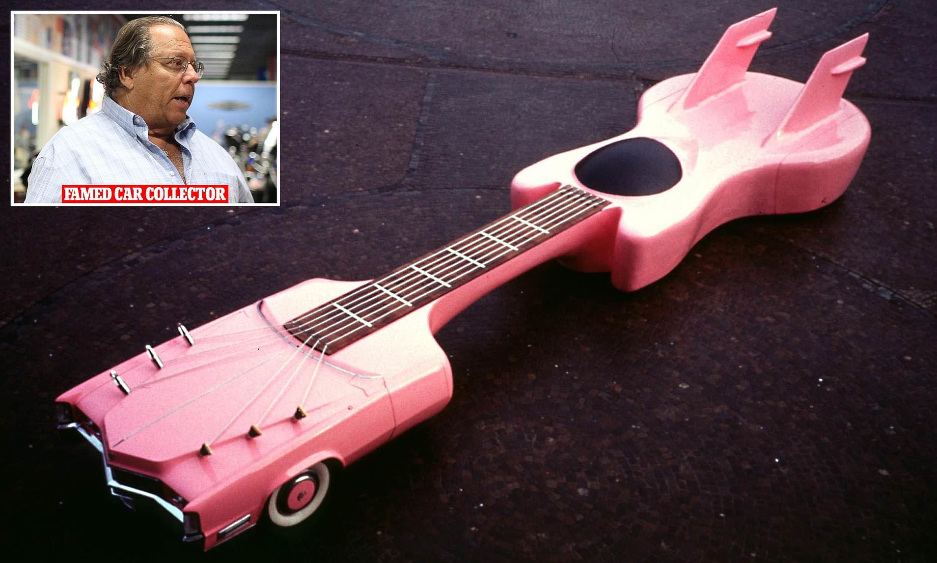 Incredible 41-foot long pink 'guitar car' Cadillac driven by King of ...
