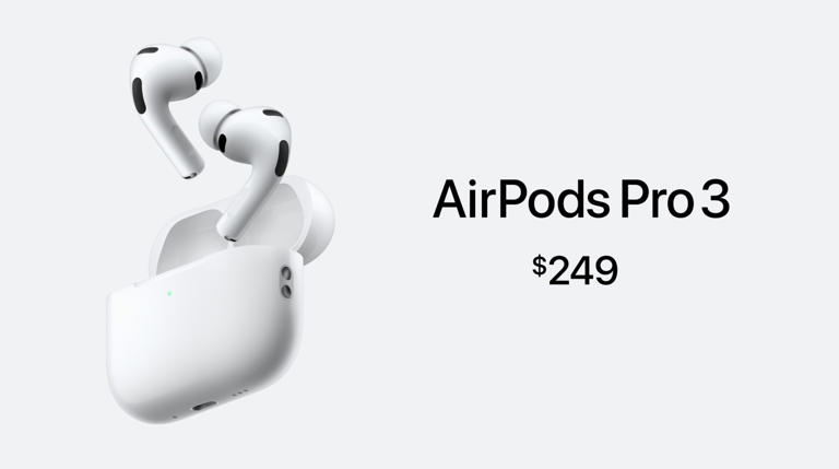 Apple announces AirPods Pro 3 with ‘world’s best ANC’ and heart rate ...