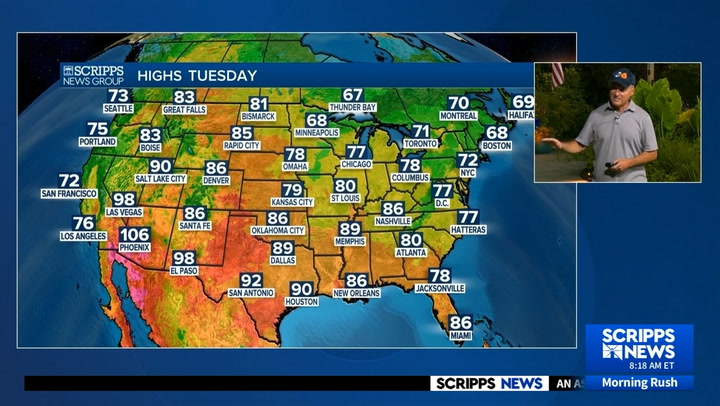 Unusual Weather Patterns Across the U.S. This Tuesday