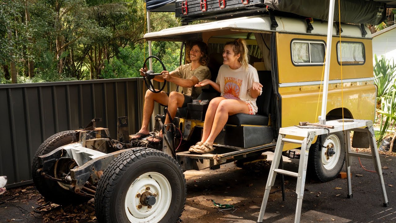 Half of our home on wheels is GONE! Time to put it back together...