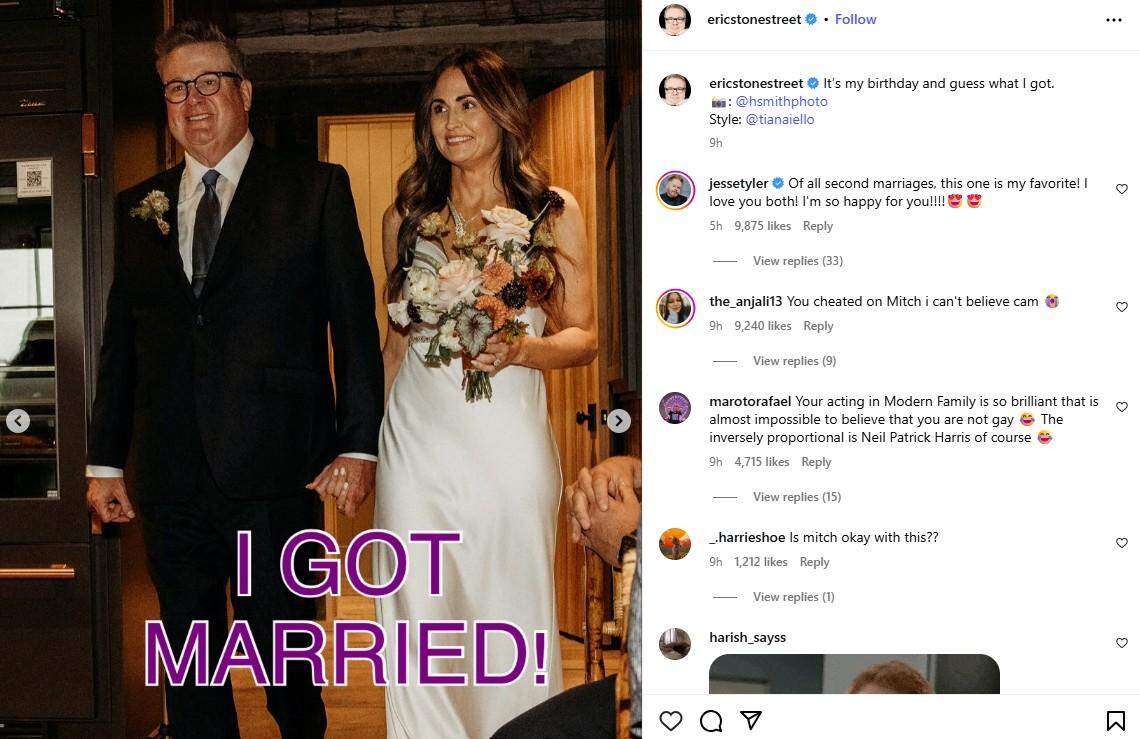 ‘Modern Family' star Eric Stonestreet gets married. Here are the details