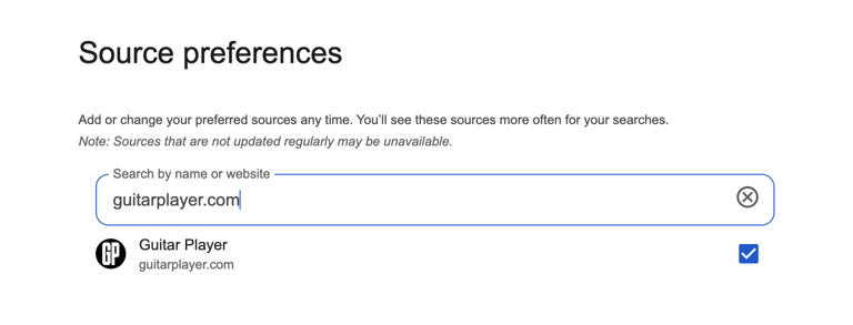 Get more Guitar Player stories in your day with these two easy steps