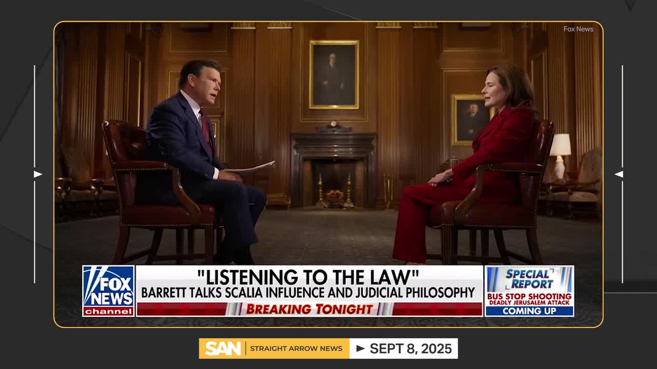 Justice Barrett answers Fox News about possibility of a third Trump term