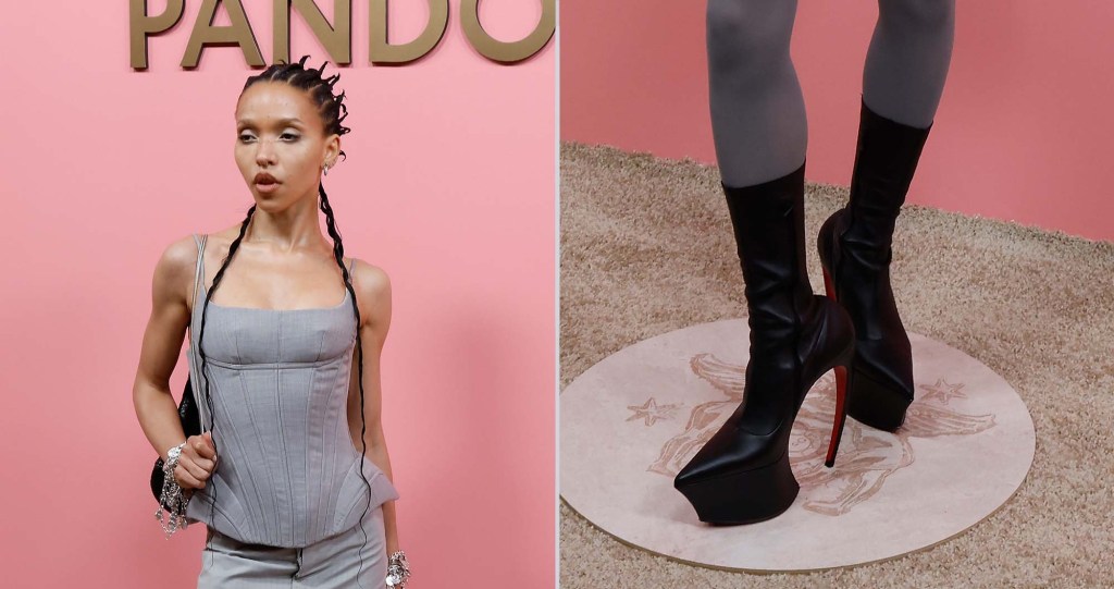 FKA Twigs Brings Paris's Most Extreme Boot to Pandora's Pink Carpet